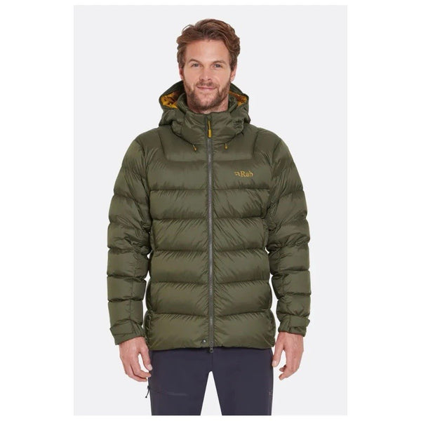 RAB Mens Ascent Down Jacket Walking Hiking Winter Outdoors (Army ...